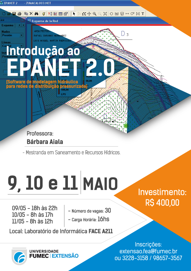 Curso de Extensão EPANET | GRADUAÇÃO EM ENGENHARIA AMBIENTAL E SANITÁRIA